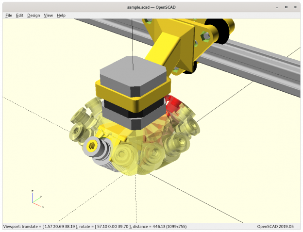3D Printing: Rotating Tilted Nozzle 4th Axis Option – Draft | XYZ dims