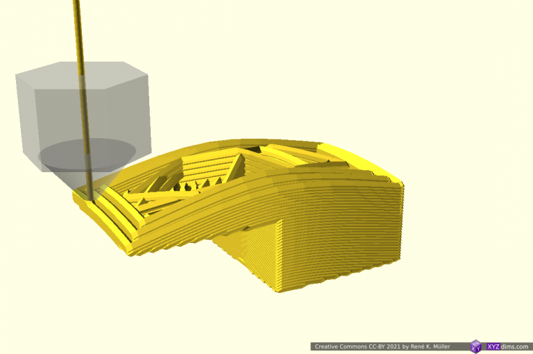 3D Printing: 90° Overhangs without Support Structure with Non-Planar ...