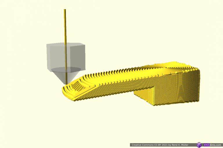 3D Printing: 90° Overhangs without Support Structure with Non-Planar ...