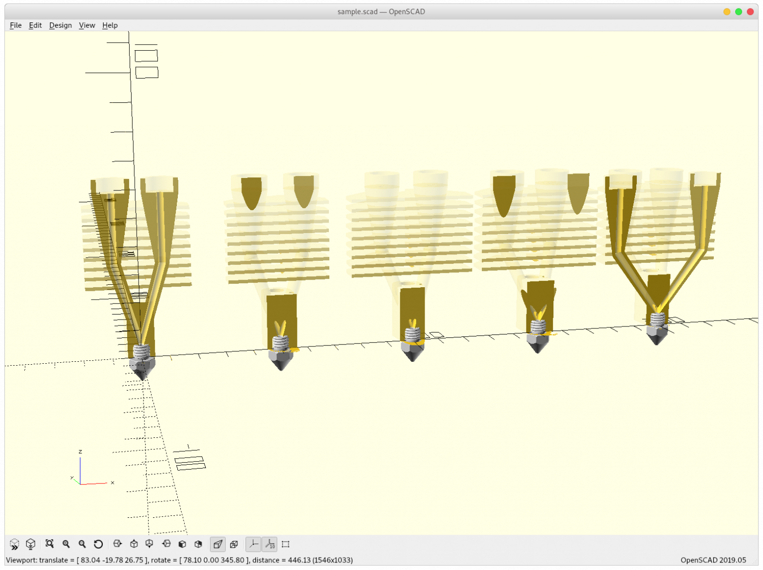 3D Design: Parametric Mixing FDM Hotend with Metal Printing | XYZ dims