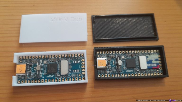 IoT: Milk-V Duo (RISC-V) eSBC running Linux | XYZ dims